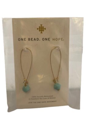 Akola Project One Bead One Hope Dangling Earrings - Turquoise | eBay