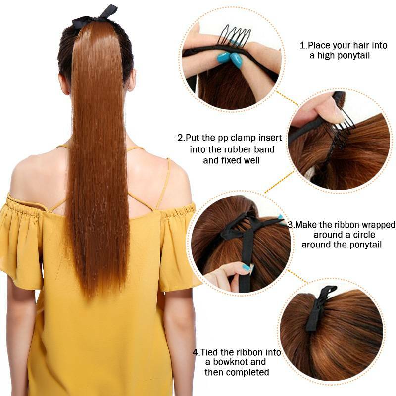 Premium Binding Ponytail Hair Extension Tie Up Pony Tail Hair Extension ...