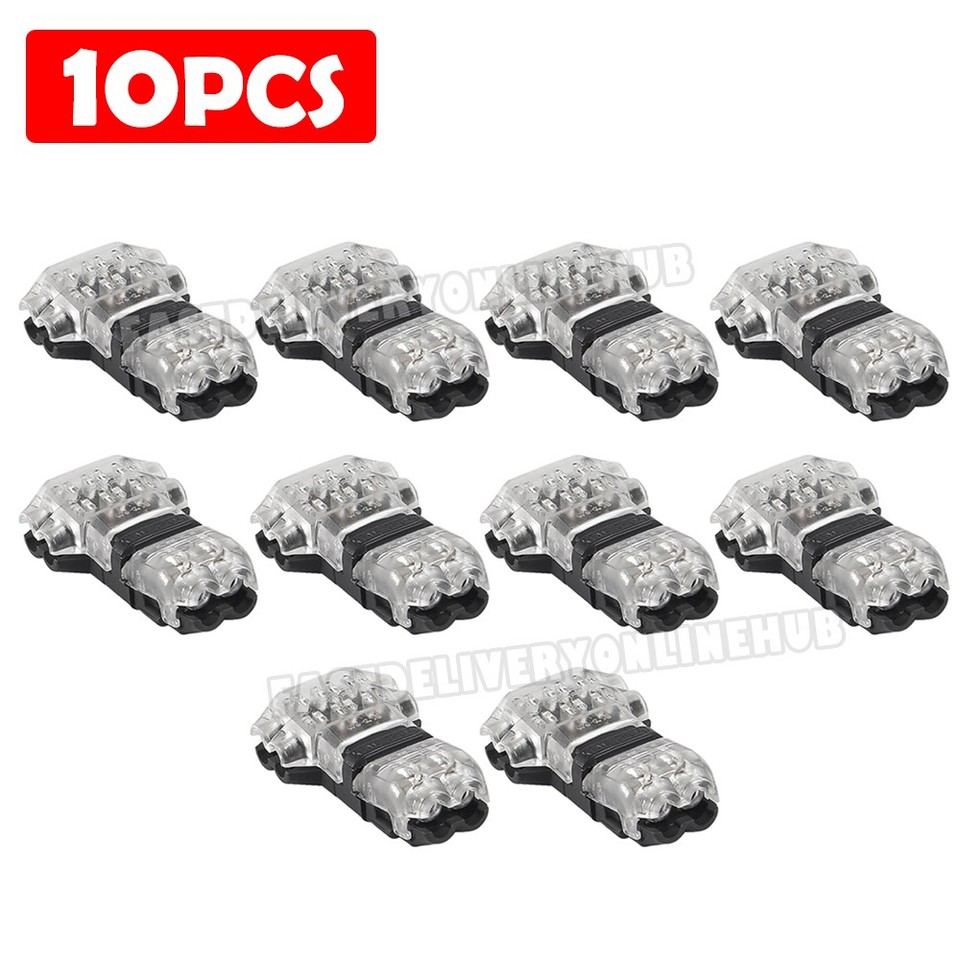 5-50PCS 12V Wire Cable Snap In Connector Terminal Connections Joiners ...