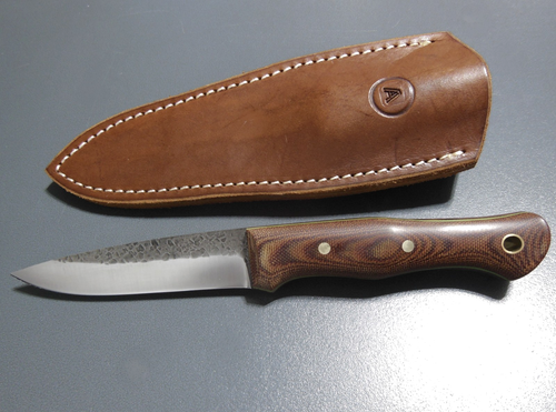 2015 Custom AA Forge Knife Bushcraft 01 Blade, Micarta Handle w/Sheath ...