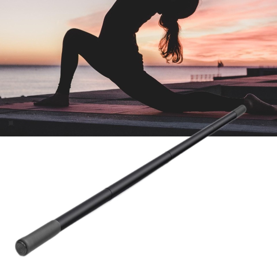 Yoga Stick Exercise Stick 60'' Long Portable Detachable Mobility Stick ...