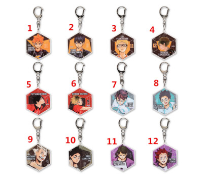 T556 Hot Anime haikyuu Haikyuu!! acrylic Keychain Key Ring Rare straps ...