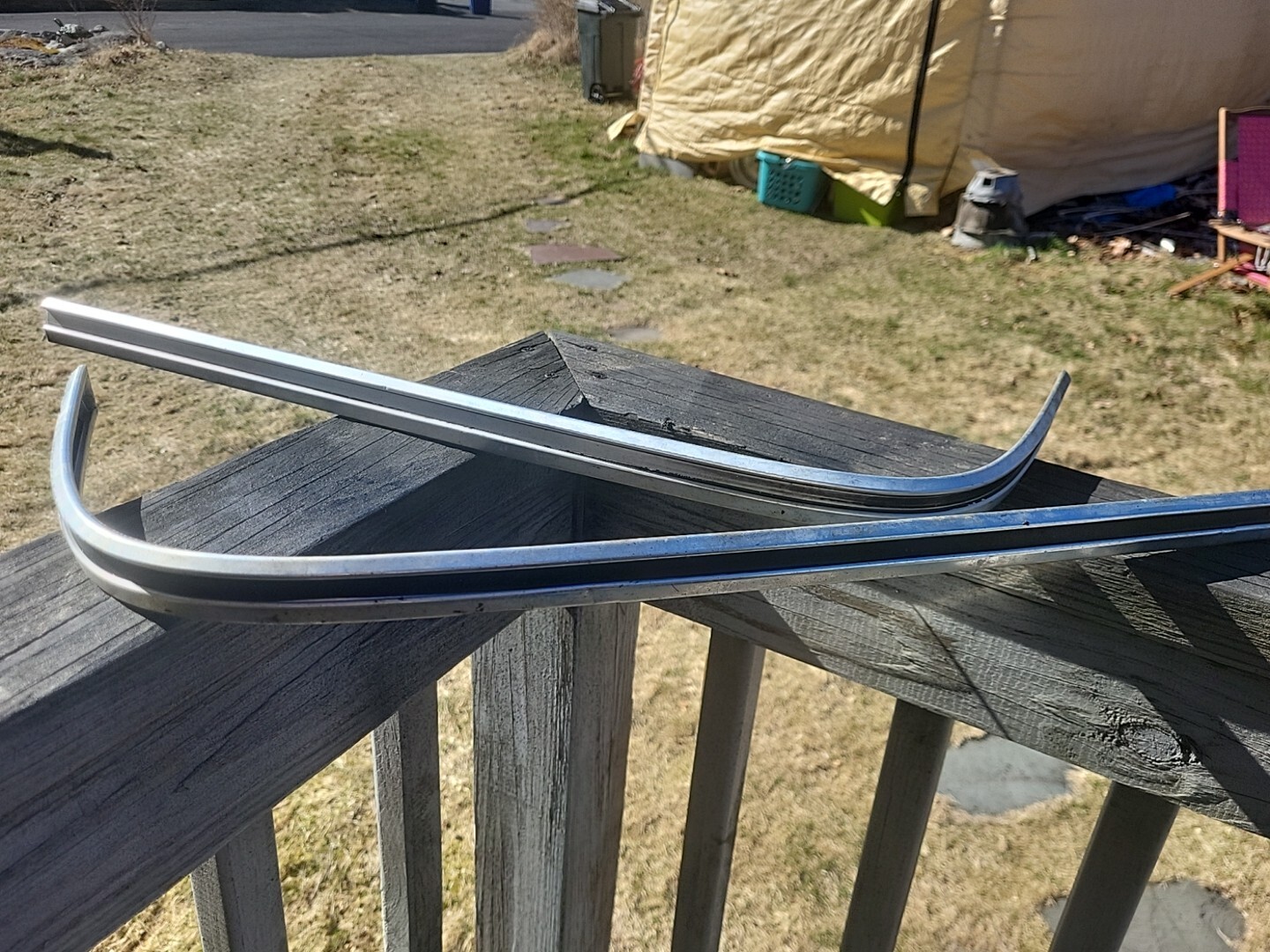 1973-1979 73-79 Ford Truck Bronco Race Track Trim Moulding Oem Pair | eBay