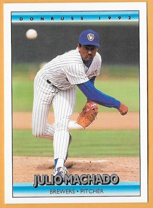 JULIO MACHADO MILWAUKEE BREWERS #262 - DONRUSS NM-MT 1992 | eBay