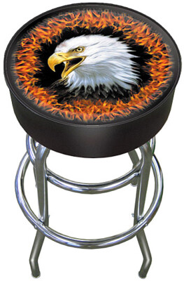 American Bald Eagle with Flames USA Bar Stool Stools | eBay