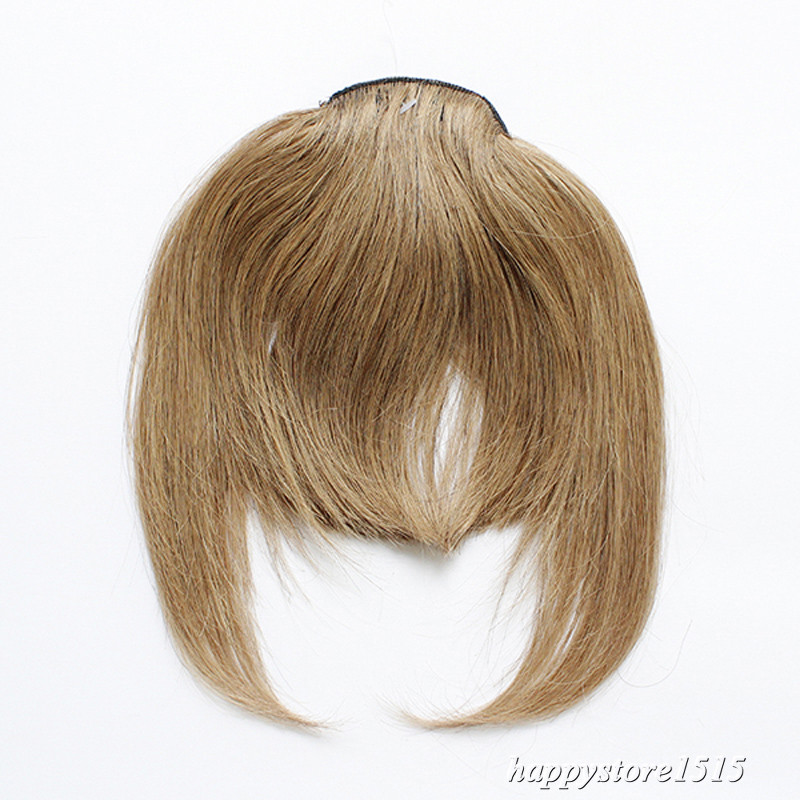 Clip in Front Bangs Clip on Fringe Hair Extensions Real Remy Human Hair ...