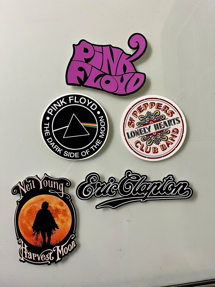 Classic Rock Sticker Pack - Jimi Hendrix, Rolling Stones, The Beatles ...