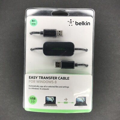 NEW & SEALED BELKIN Easy Transfer Cable For Windows 8 USB 2.0 - SALE ...