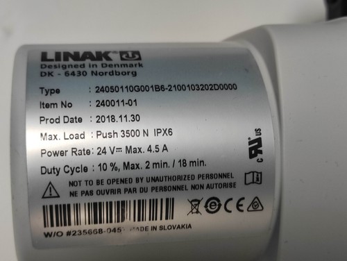 LINAK actionneur DK-6430 Nordborg 24050110G001B6-2100103202D0000 👍 05KA ...