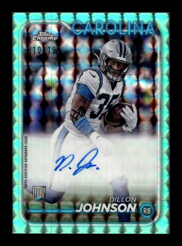 2024 Topps Chrome - Rookie Autographs Dillon Johnson #RA-DJO Aqua ...