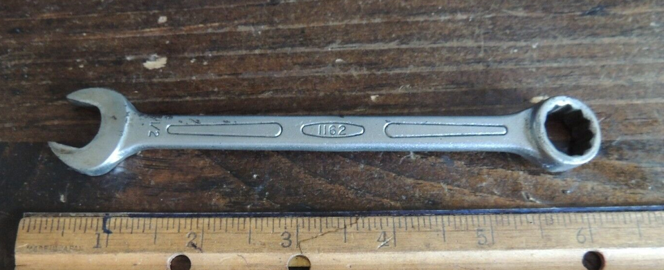 1/2" VINTAGE No. 1162 BONNEY COMBINATION WRENCH "OUTLINED STYLE", USA ...