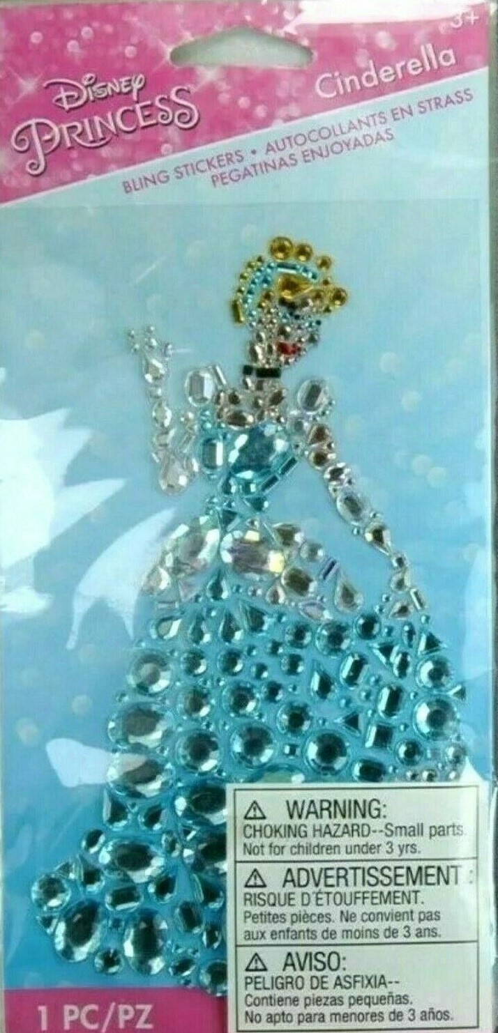 DISNEY Princess Cinderella Bling Rhinestones Gems Jewels Stickers | eBay