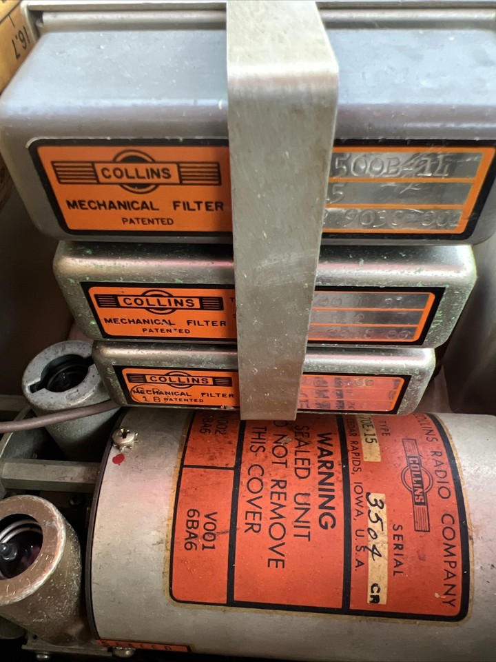 Collins 51J-4 Shortwave Ham Radio AM CW SSB Receiver All 3 Filters and ...