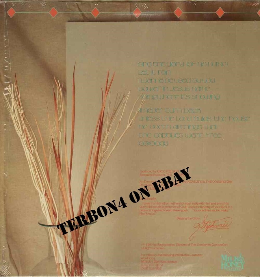 Stephanie Boosahda Sing The Glory lp In Shrink + Bonus | eBay