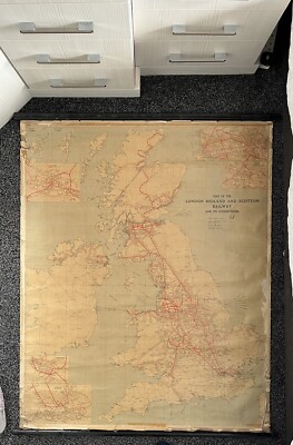 Vintage - London Midland and Scottish LMS Railway Map - c1930 | eBay UK