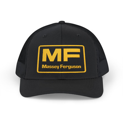Vintage Massey Ferguson MF Embroidered Mesh Snapback Trucker Hat Cap | eBay