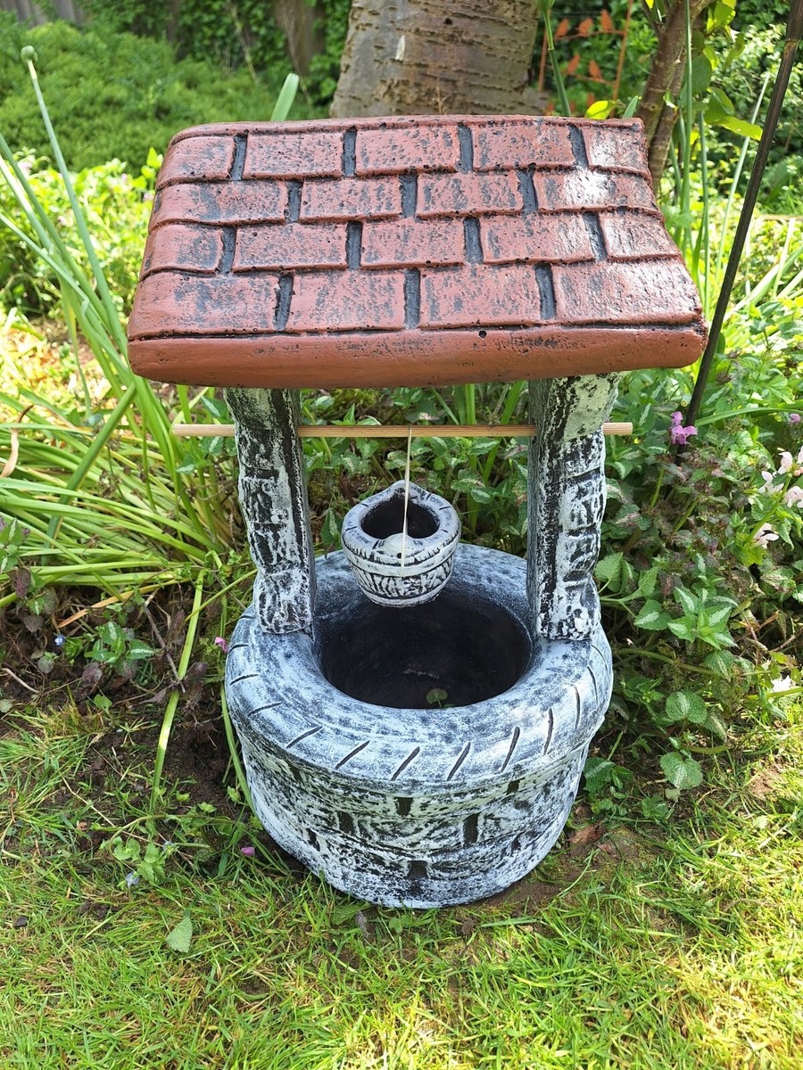 Outdoor Stone Wishing Well