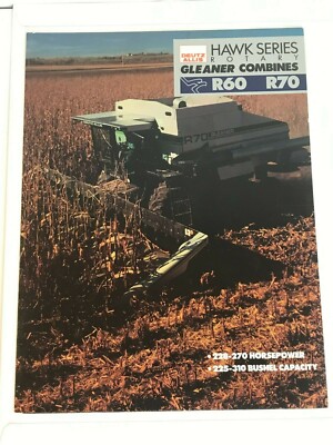 Deutz Allis Hawk Series Gleaner Combines R60 R70 Brochure | eBay