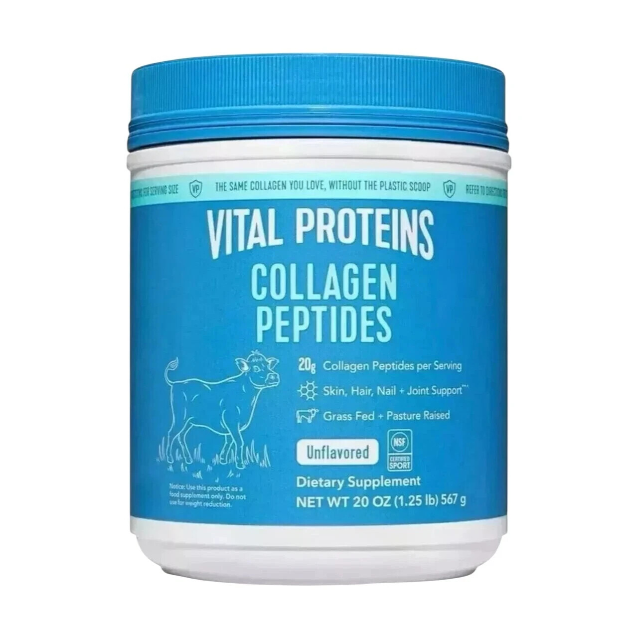 Vital Proteins Collagen Peptides Dietary Supplement Unflavored Powder ...