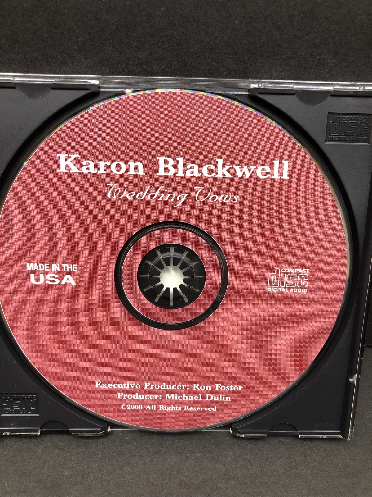 Wedding Vows by Karon Blackwell 2000 Used CD SIGNED BY KARON BLACKWELL ...