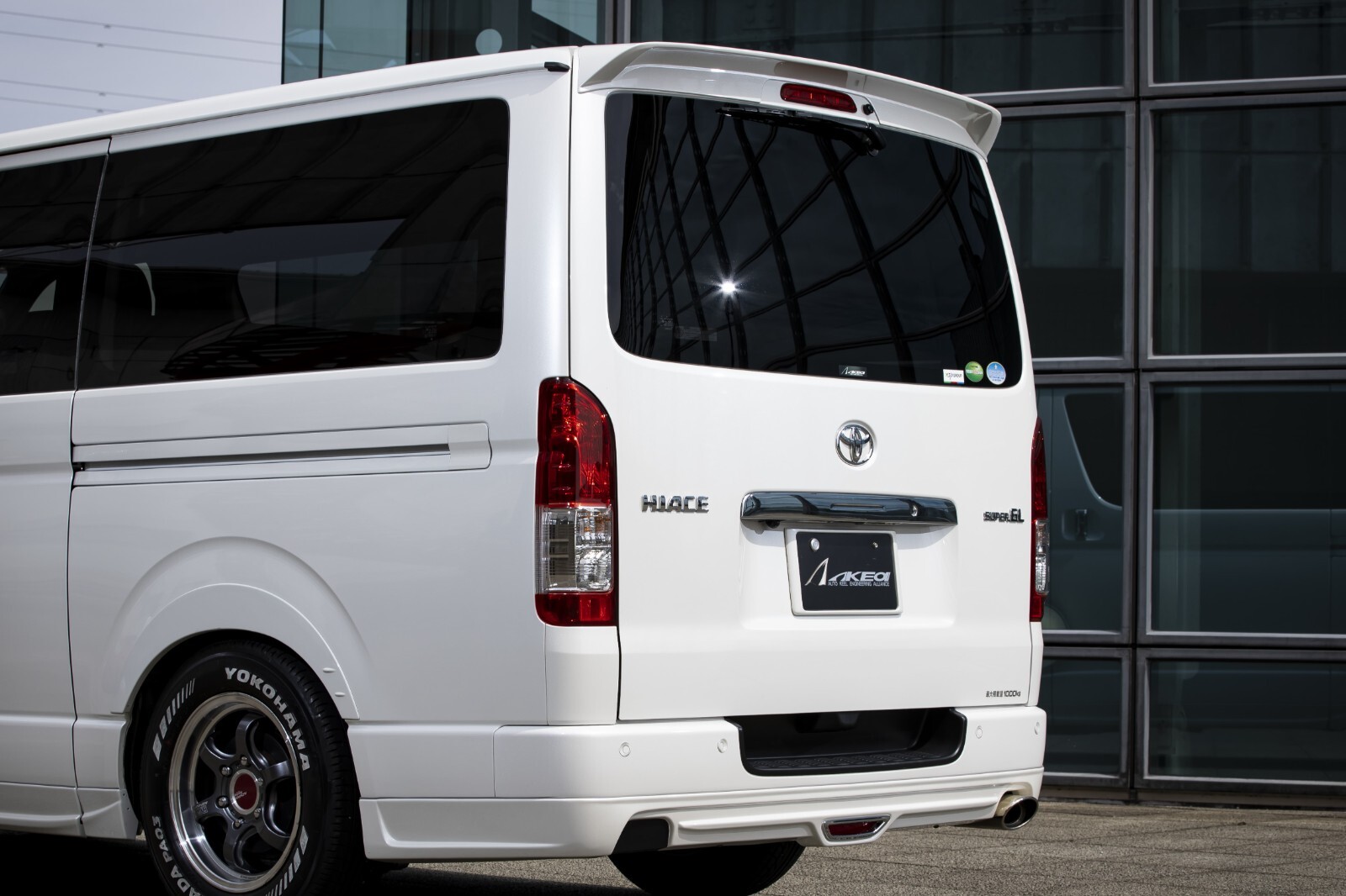 Toyota Hiace 200 standard sized car MAX ORIDO AKEa Rear spoiler JDM | eBay