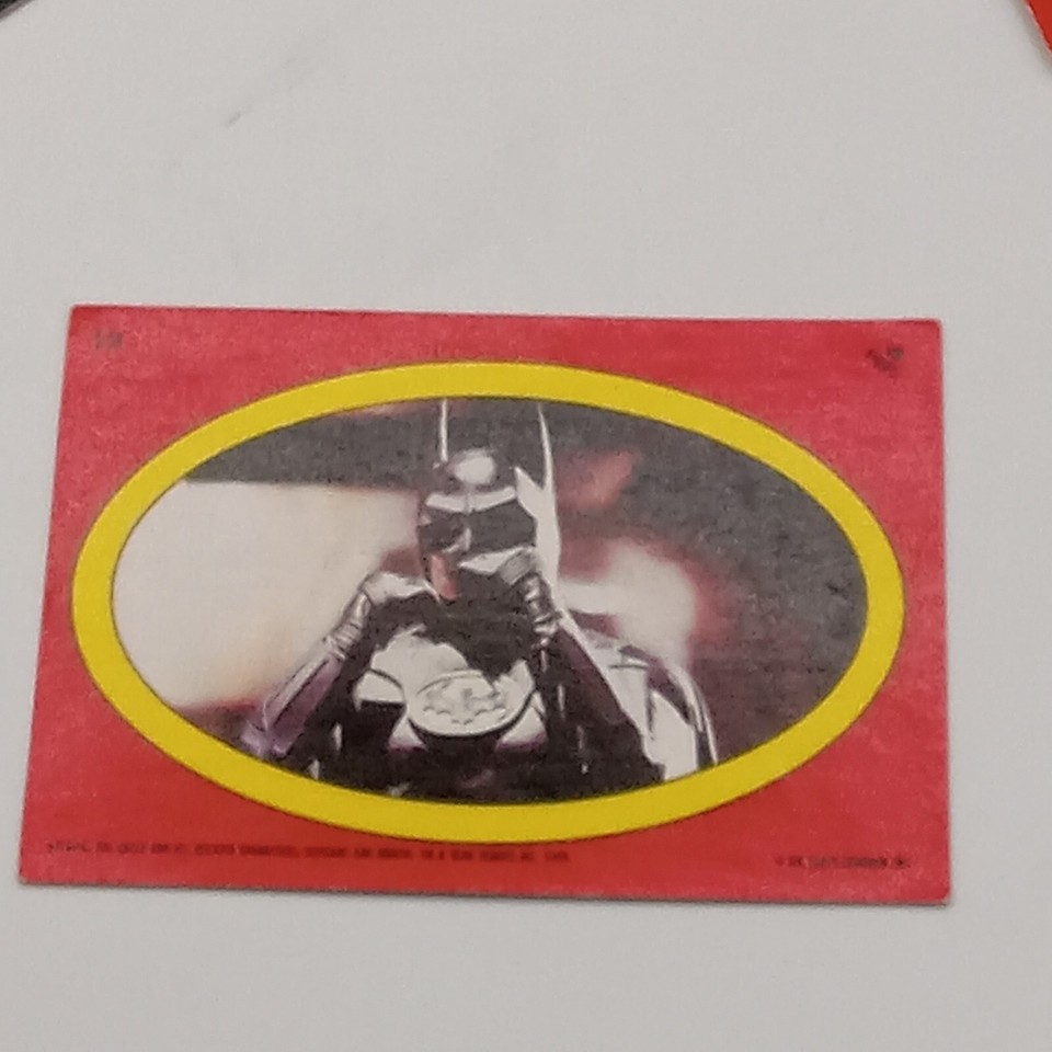 BATMAN Michael KEATON BATMOBILE Movie Pin Trading CARDS Stickers 1989 ...