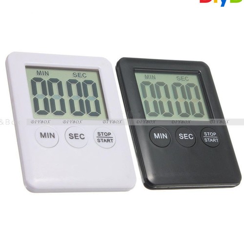Large LCD Display Digital Kitchen Timer Count Down Up Clock Loud Alarm ...