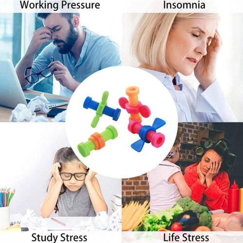 4Pcs Toys Fidget Pencil Topper Spinner Kids Adult Decompression Toys ...