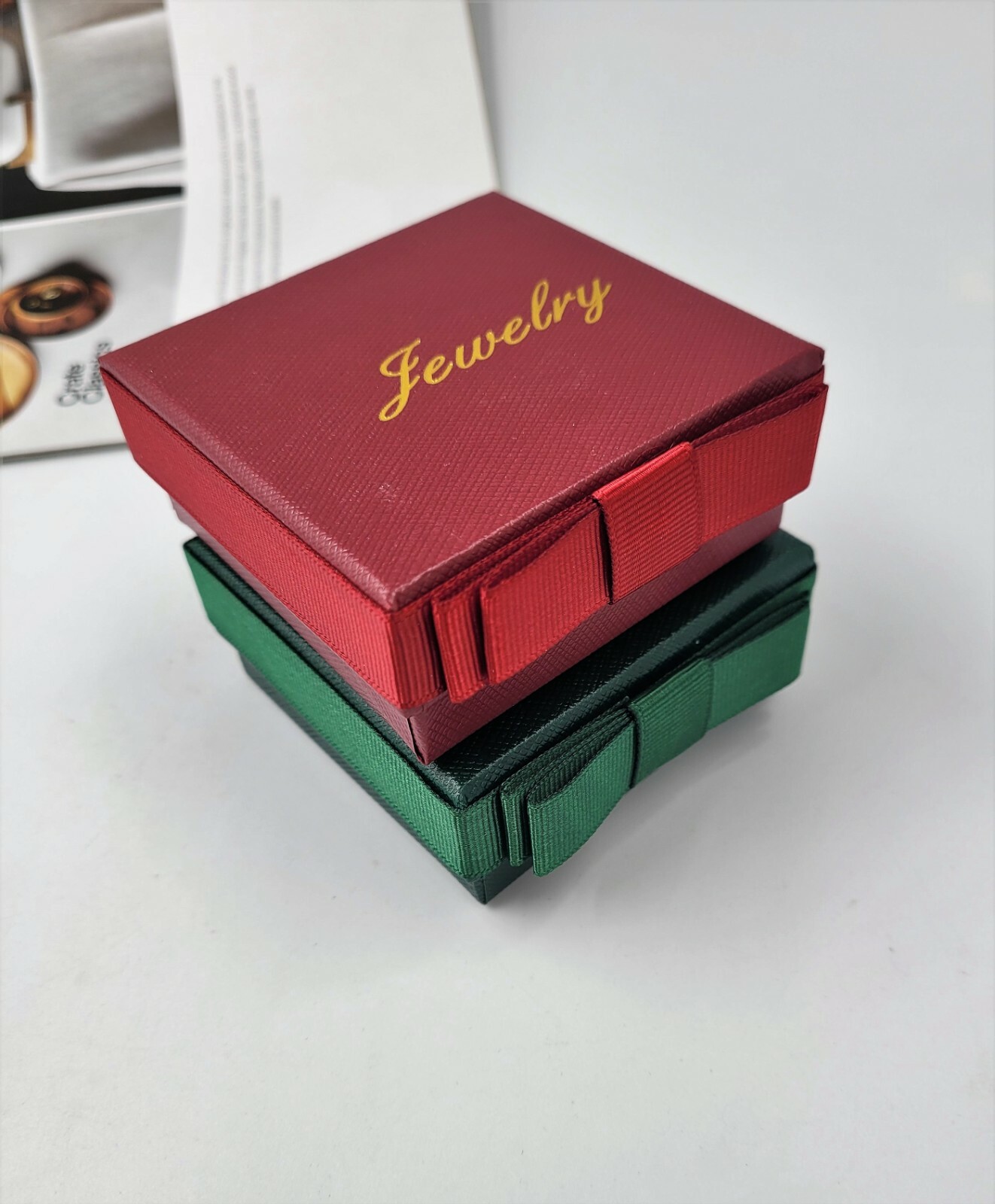 Proposal Gift Jewelry Necklace/Earring/Ring Present Ribbon Box/Gift ...