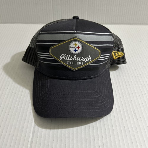Pittsburgh Steelers Hat Cap New Era 9Forty Mesh Trucker Adjustable NFL ...