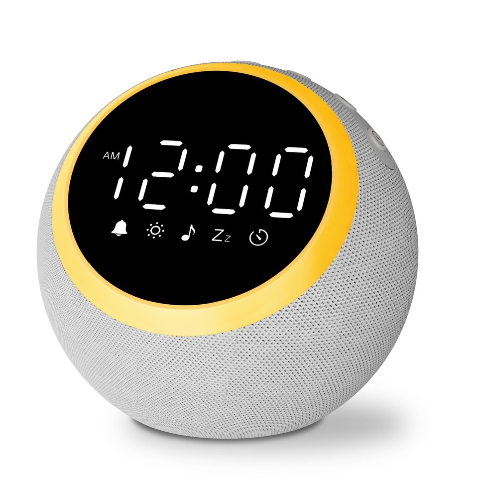 White Noise Machine & Alarm Clock with 25 Sounds, Night Light, Sleep ...