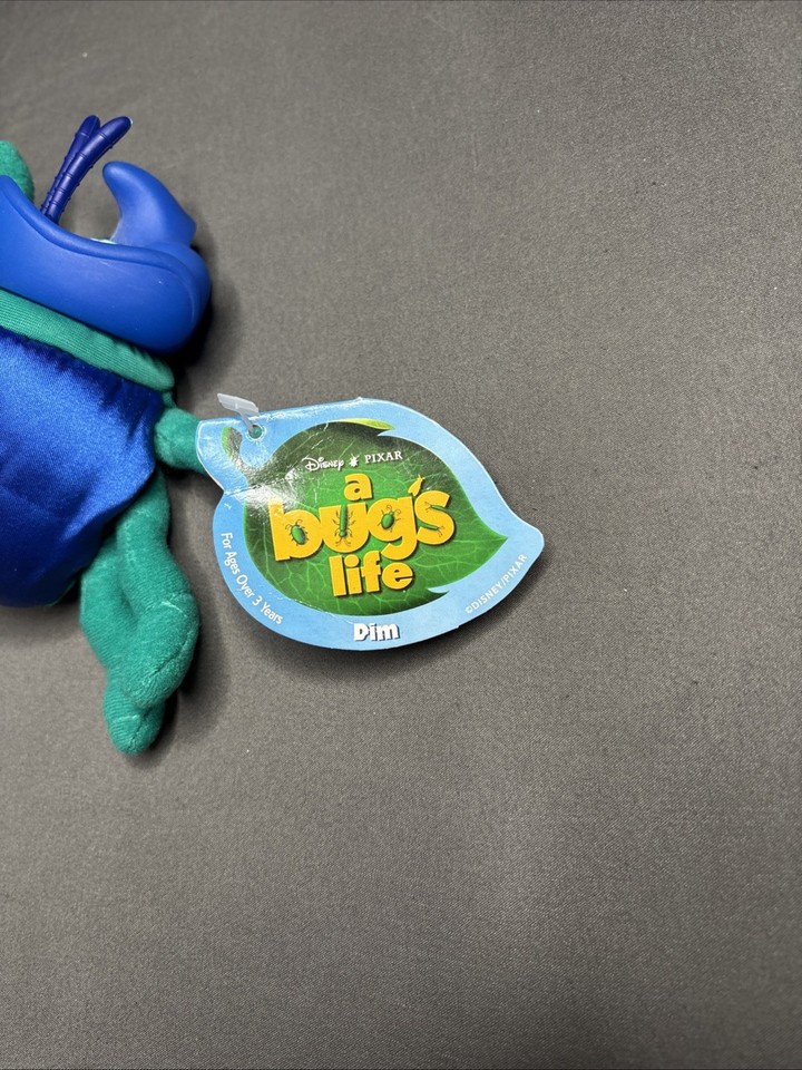 Vintage Mattel Disney Pixar A Bug's Life DIM BEETLE 5" Plastic Face ...