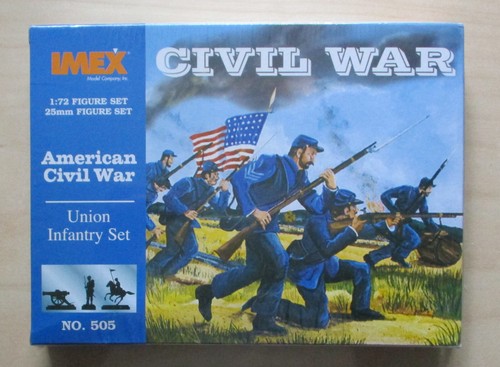 1/72 American Civil War Imex 505 Union Infantry Soldier Figures | eBay