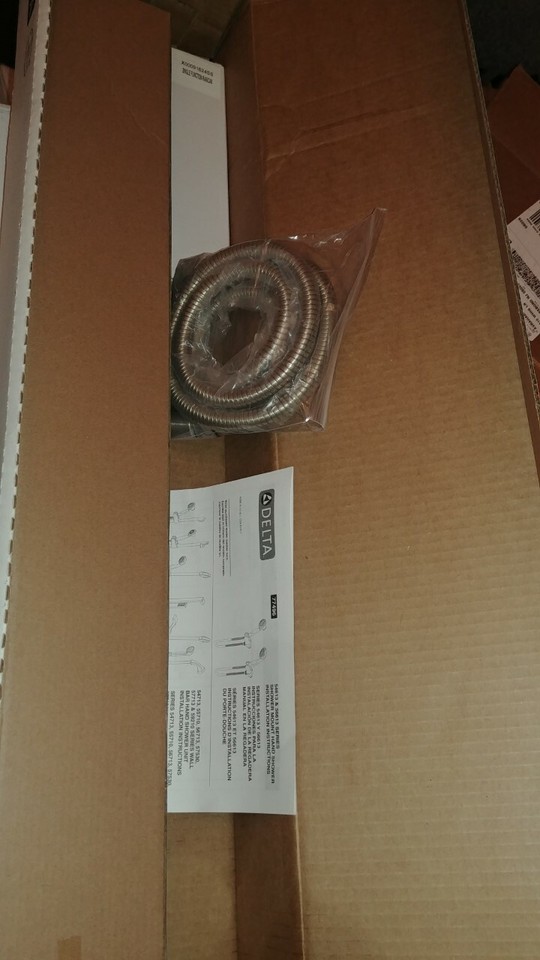 DELTA 57530-SS Vero 1-Spray Slide Bar Hand Shower in Stainless | eBay