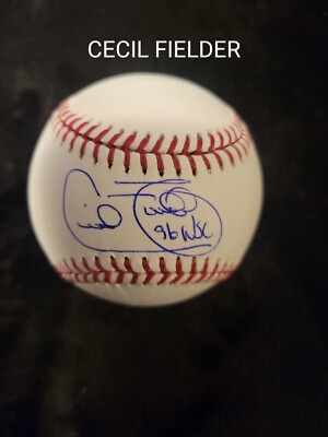 Cecil Fielder Autographed Baseball | eBay