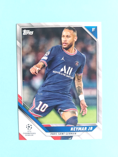 2022 TOPPS UCL CHAMPIONS LEAGUE NEYMAR JR #150 BASE CARD PARIS SAINT ...