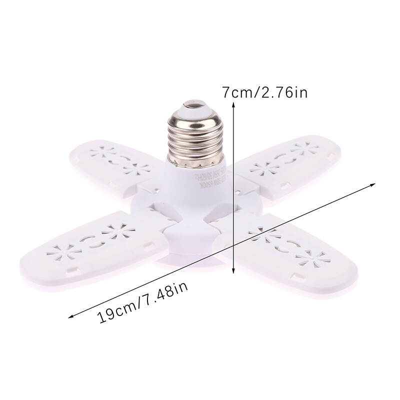 Fan Shape LED Bulb E27 LED Lamp Foldable For Home Ceiling Lamp ...