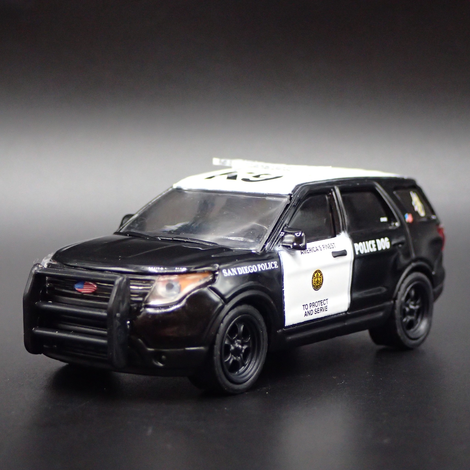 2015 FORD EXPLORER SAN DIEGO, CA K9 UNIT POLICE CAR 1:64 SCALE DIECAST ...