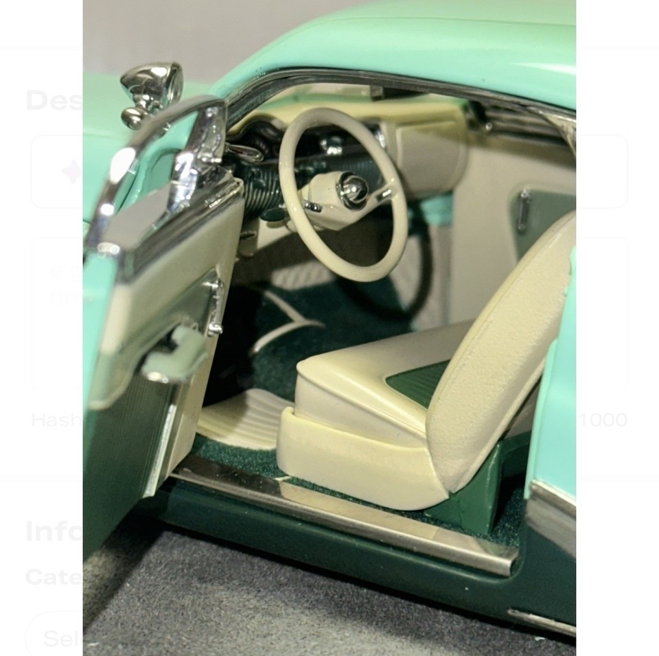 💎 Danbury Mint 1:24 1951 Hirohata Mercury Custom Barris Lead Sled Green ...