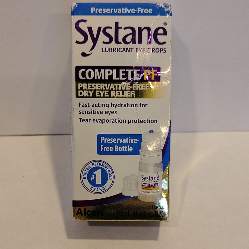 Systane Complete PF Preservative Free Lubricant Dry Eye Relief , exp 08 ...