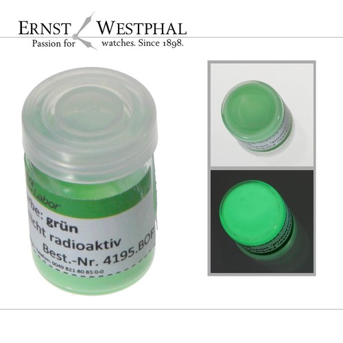 Luminous color fluorescent paint for watch dials luminova green 2g | eBay