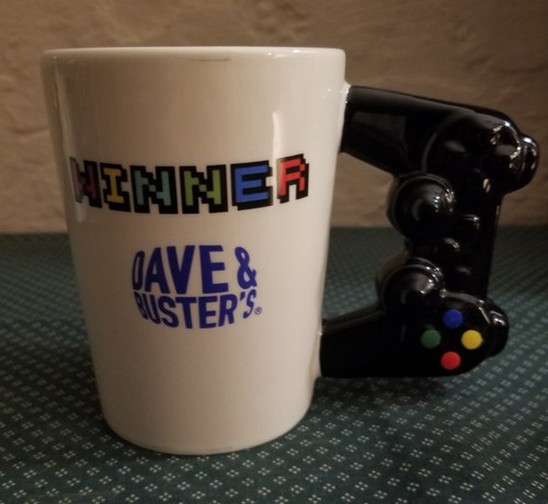 Dave and Busters Winner Gamer Mug Cup Playstation Game Controller ...