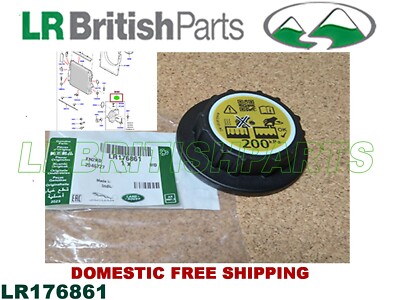 GENUINE LAND ROVER COOLANT EXPANSION TANK CAP LR176861 NEW | eBay