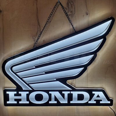 Honda LED Sign Motorcycle Wings CBX Racing 2024 Neon Motocross Lamp CRF ...
