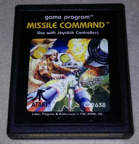 Missile Command Atari CX2638 Game Cartridge 1981 (P5) | eBay