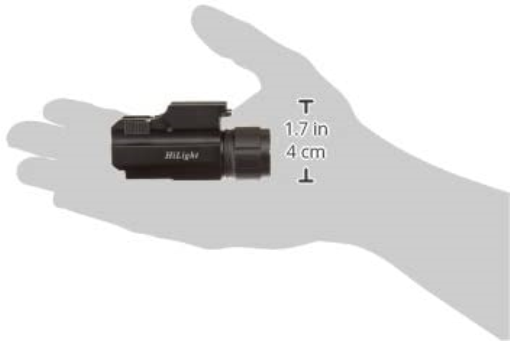 Aimkon HiLight P10S 500 Lumen Pistol LED Strobe Flashlight w/ Weaver ...