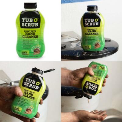 Tub O' Scrub TS18 Heavy Duty Pumice-Free Hand Cleaner, Removes Tough ...