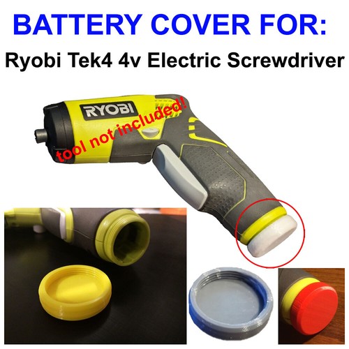 Battery Cover Cap for Ryobi Tek4 4v Electric Screwdriver HP53L & HP54L ...