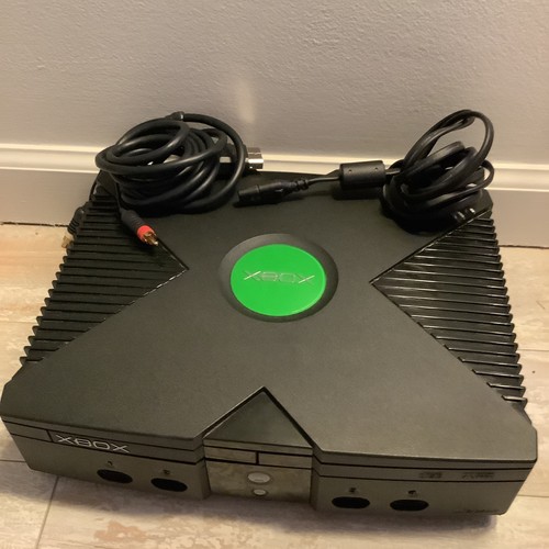 (TESTED) Xbox 1st Generation With Emulator Installed All Cords Included ...