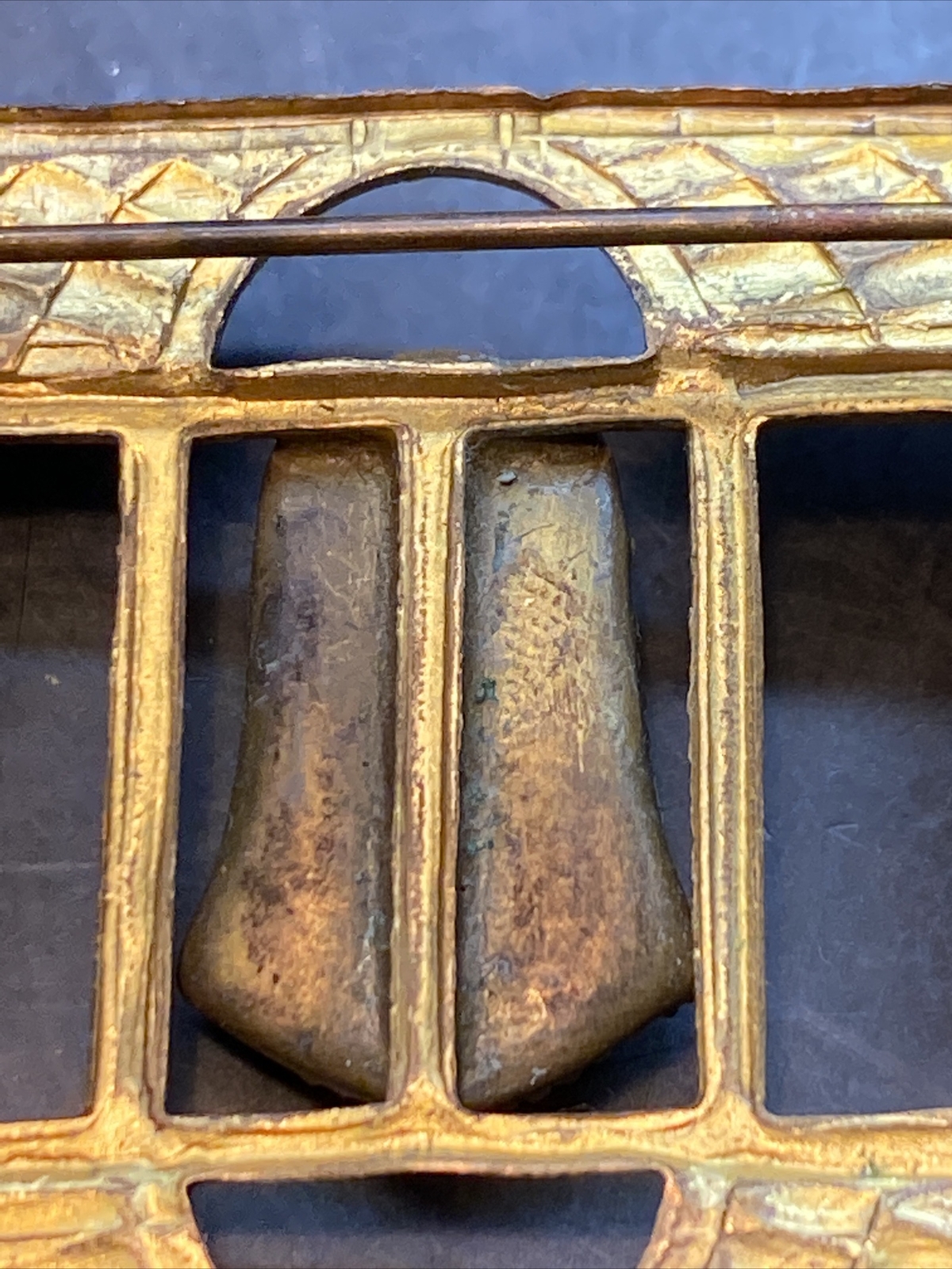 Art Deco Neiger Brothers Egyptian Revival Pin Vintage 1920s Czech Glass ...